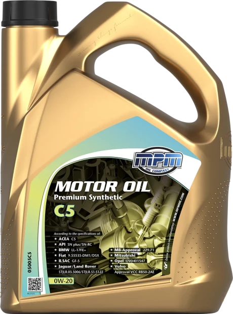 05000C5 • Motor Oil 0W-20 Premium Synthetic C5 | Producten | MPM Oil